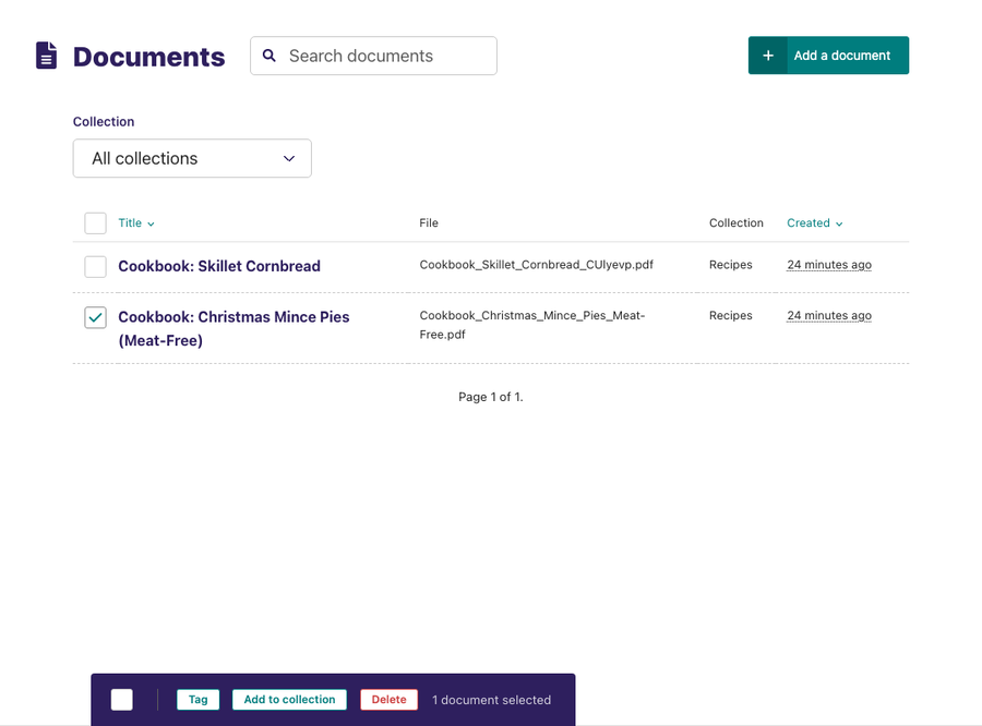 Manage documents - Wagtail Guide
